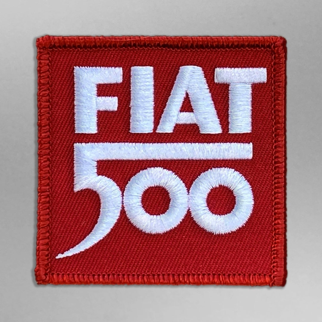 FIAT 500 Cinquecento Race Patch, Iron on or Sew on for Caps & Hats ...