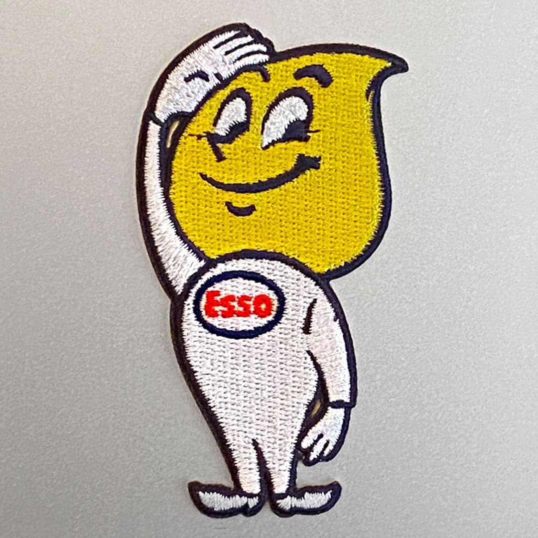 ESSO Oil Drop Man 3-inch Embroidered Patch - Etsy
