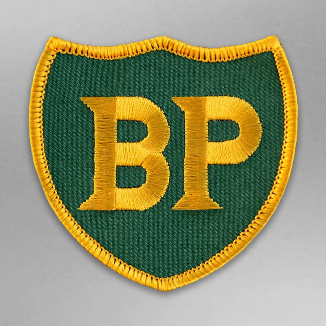 BP British Petroleum Shield Embroidered Patch for Caps & Hats, Jackets ...