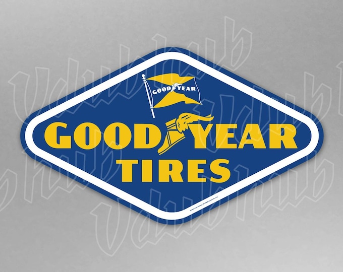 GOODYEAR Tire Stickers Tire Letters Decal Custom 1'' 8x Permanent Tire ...