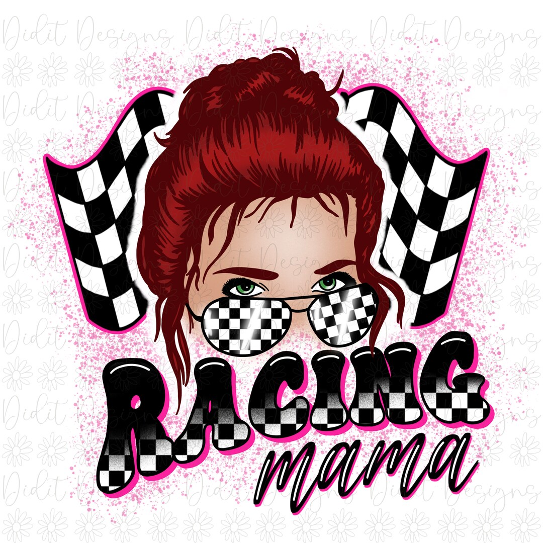 Bundle Racing Mama Png. 5 Files Green Eyed. Racing Png. Sublimation ...