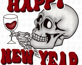 Skull New Year Png - Etsy