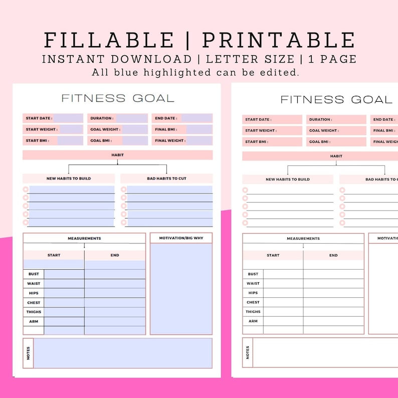 Editable Home Gym Layout Planner | Health and Fitness Workout Routine ...