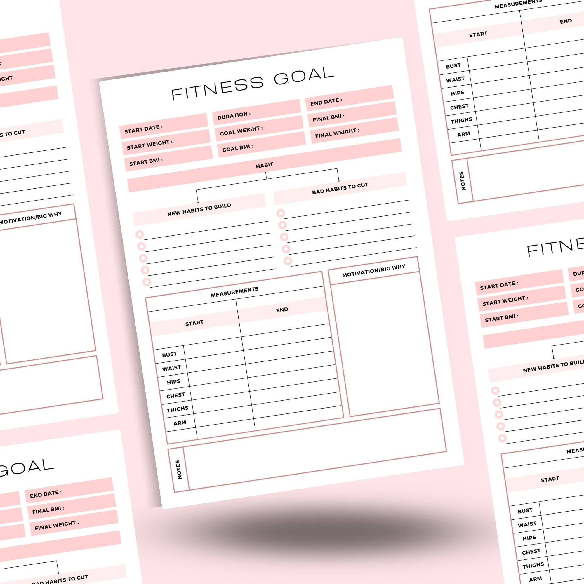 Editable Home Gym Layout Planner | Health and Fitness Workout Routine ...