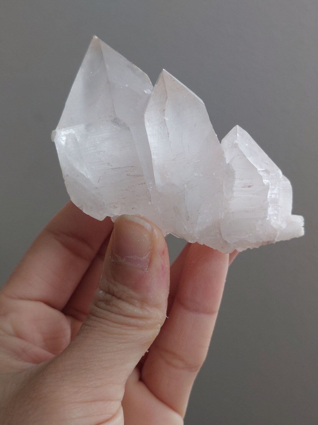 Triple Point Quartz, Self Healed Base, 'little Mountain' Crystal - Etsy