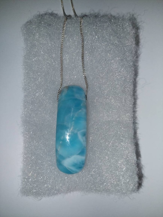Rare Red Larimar Healing Crystal Pendant Necklace - Gem