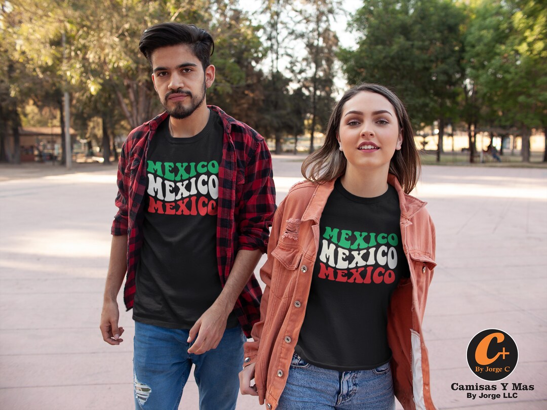 Playera Triple Mexico Colores De Bandera, Playera Mexico, Playera Para ...
