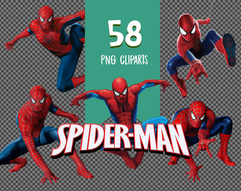Spiderman PNG - Spiderman Characters - Digital Clipart - Transparent ...