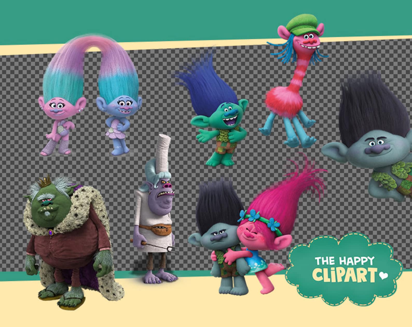 Trolls PNG - Trolls Characters - Trolls Digital Clipart - Transparent ...