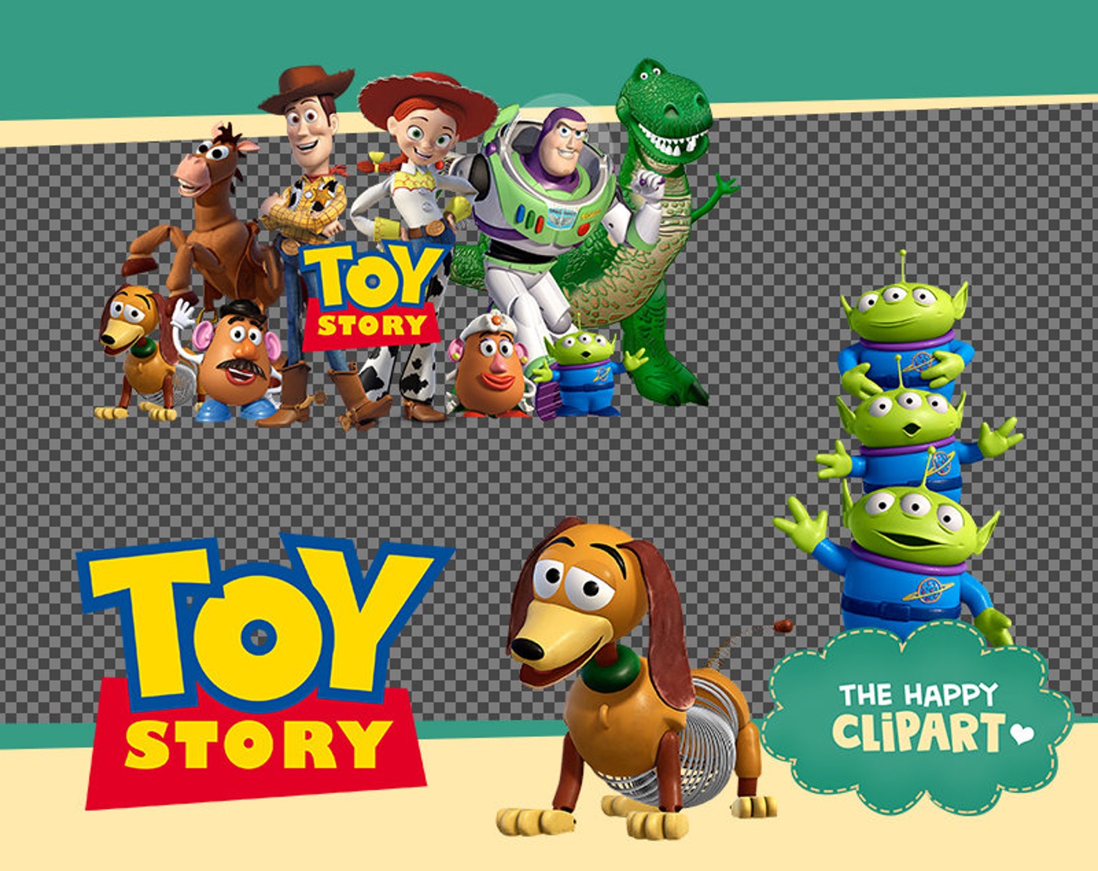 Toy Story PNG Toy Story Characters Digital Clipart Transparent ...