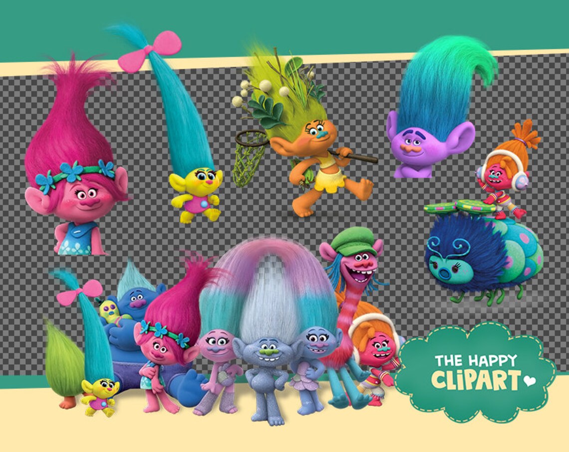 Trolls PNG Trolls Characters Trolls Digital Clipart Transparent ...