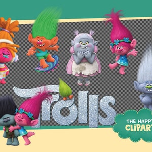 Trolls PNG - Trolls Characters - Trolls Digital Clipart - Transparent ...