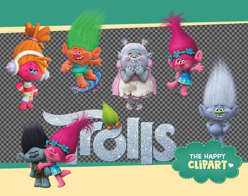Trolls PNG - Trolls Characters - Trolls Digital Clipart - Transparent ...