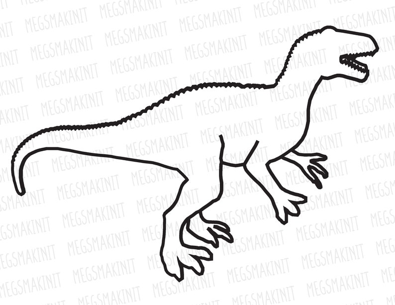 Dinosaur Outline Digital Files SVG, PNG, JPG - Etsy
