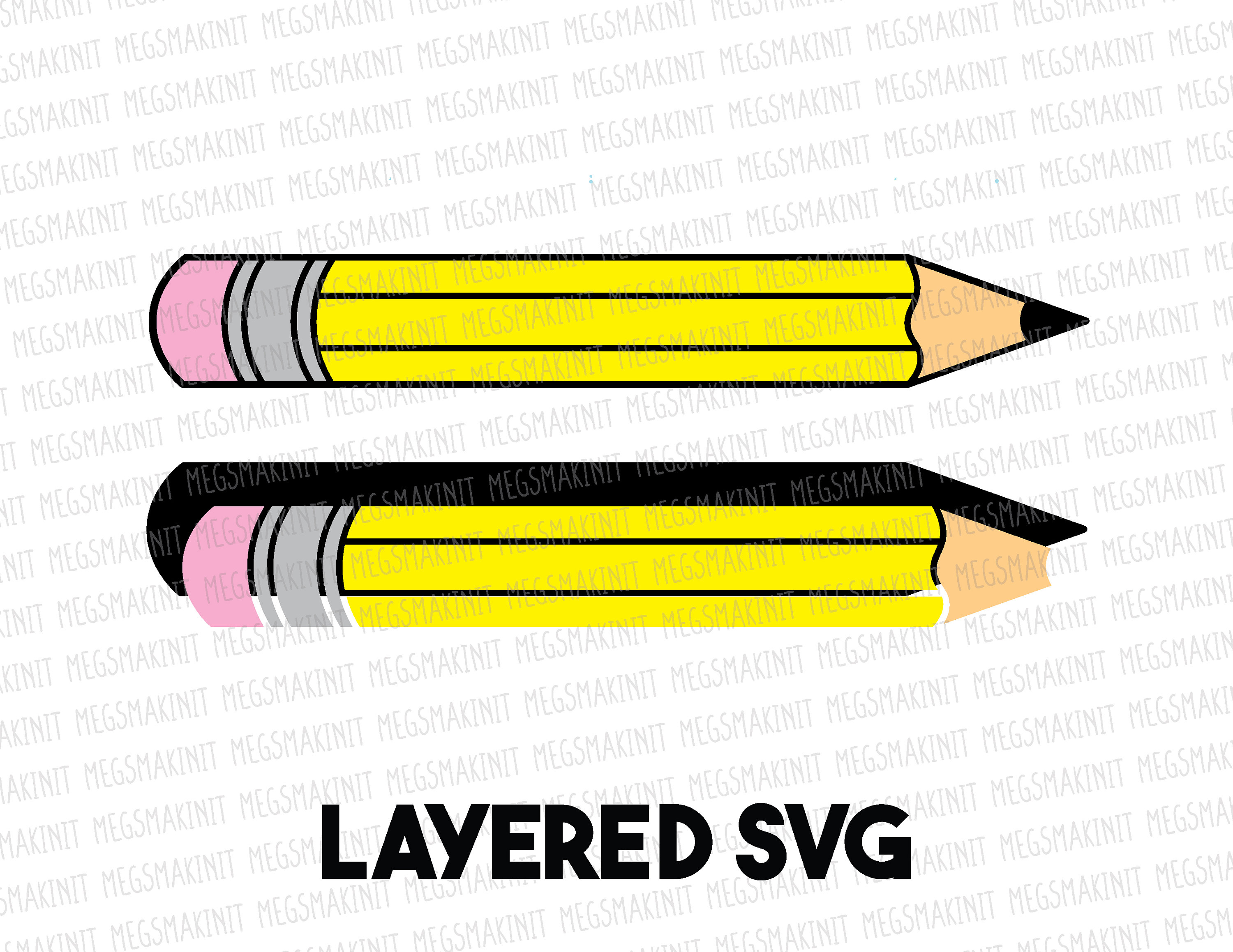 Pencil SVG, Pencil Layered SVG, Pencil Outline SVG, Pencil Outline Png ...