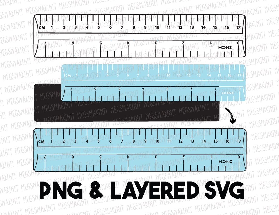 Ruler SVG, Ruler Layered SVG, Ruler Outline SVG, Ruler Outline Png ...