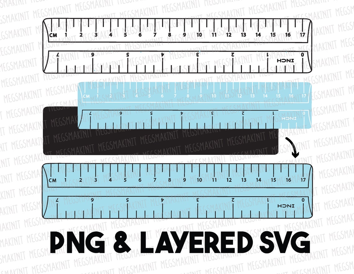 Ruler SVG, Ruler Layered SVG, Ruler Outline SVG, Ruler Outline Png ...
