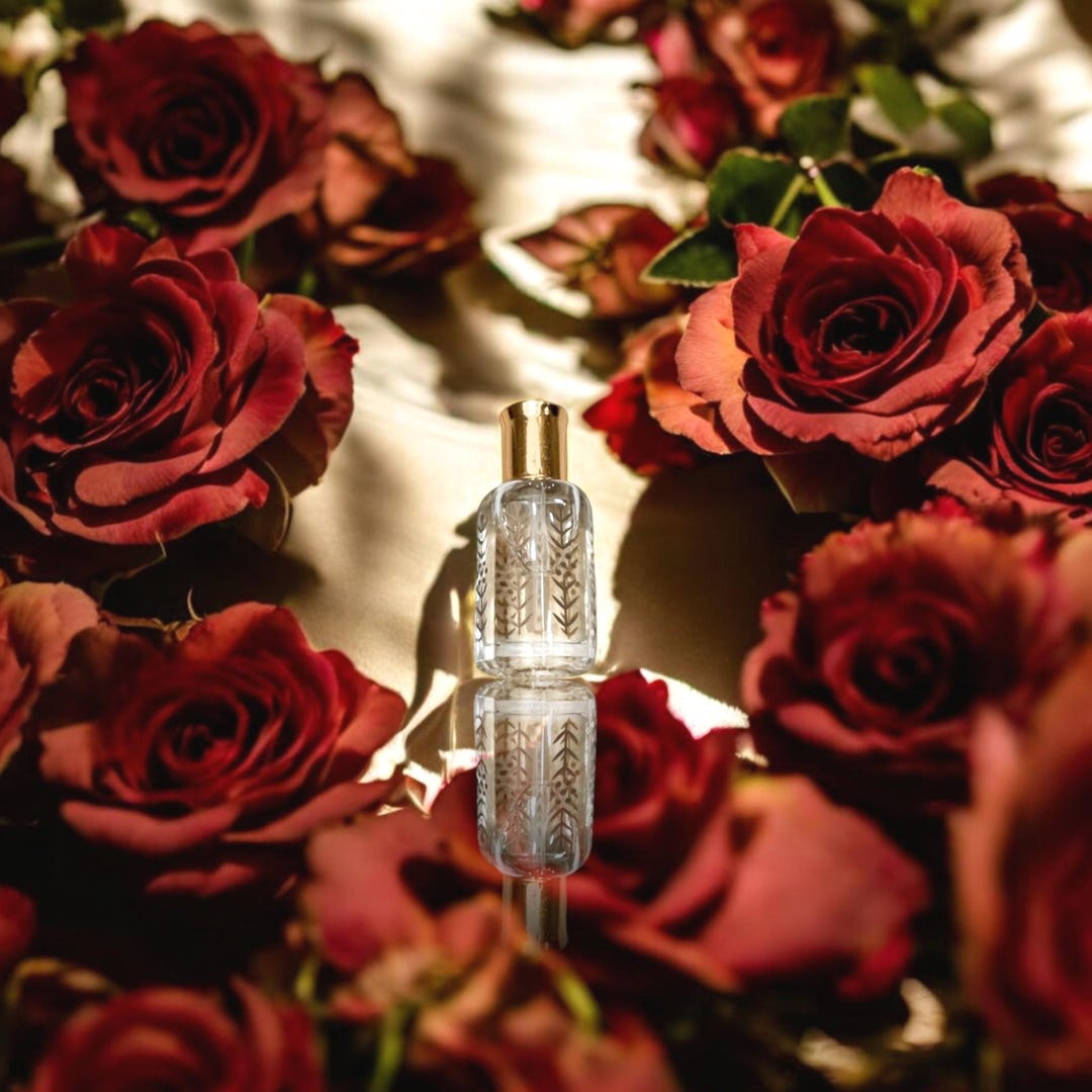 Moroccan Rose Perfume Oil: Floral Attar, Alcohol-free, Vegan - Etsy