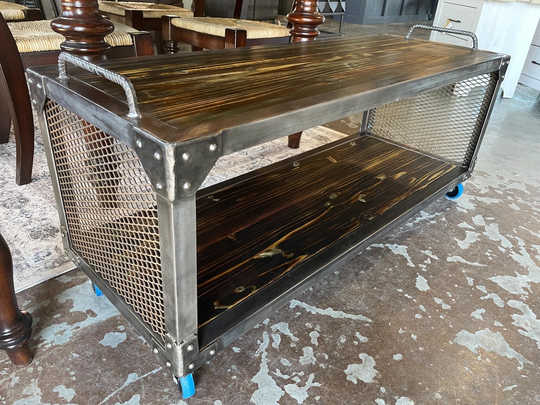 Coffee Table/vinyl Record Media Console - Etsy