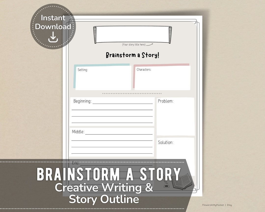 Brainstorm A Story - Creative Writing & Story Outline Printable ...