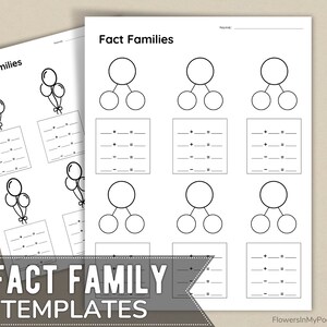 Fact Families Within Ten | 25 Printable Worksheets | Addition ...