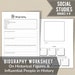Biography Printable Worksheet on Historical Figures and Influential ...