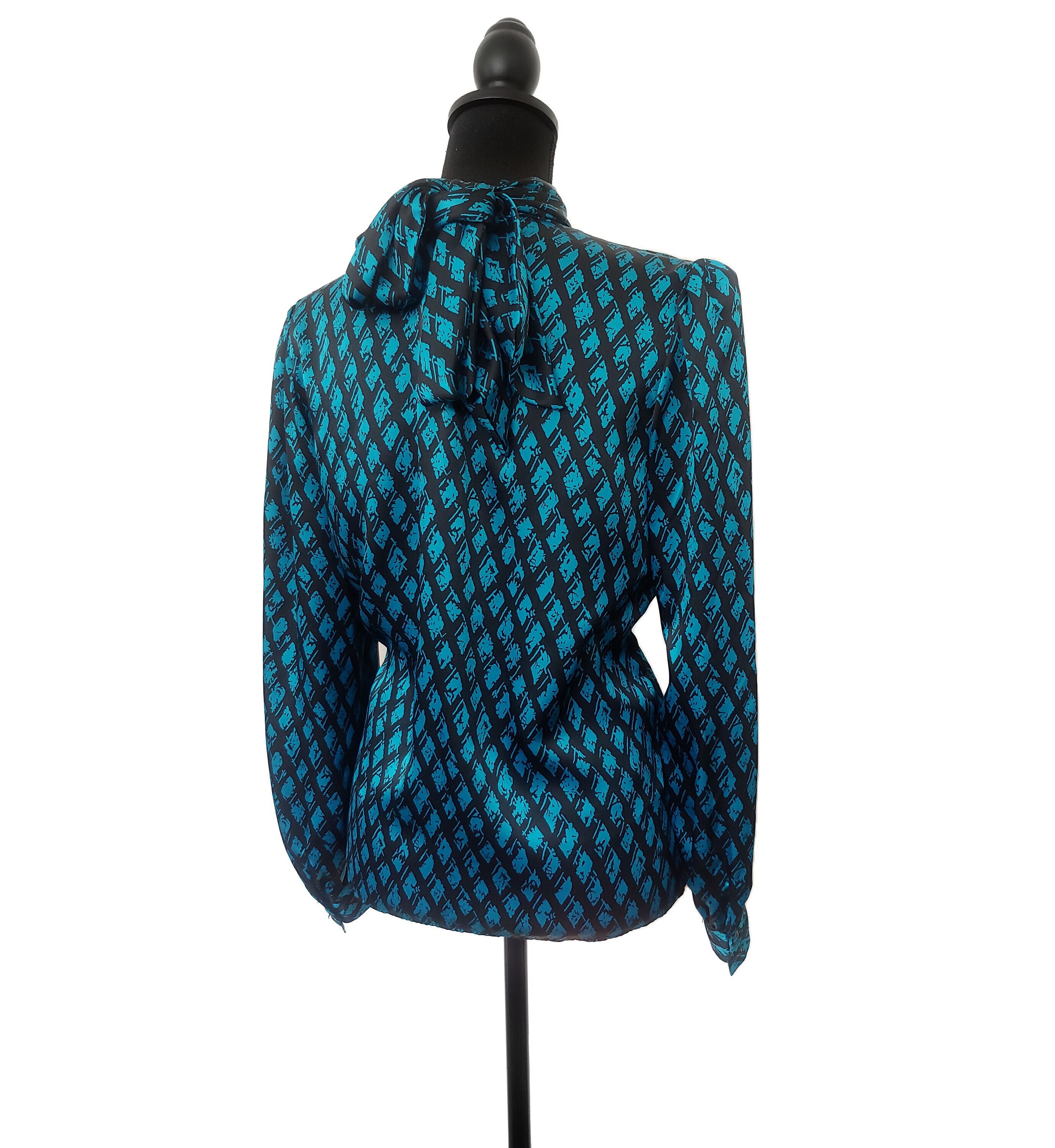 Punk Abstract Fishnet Print 1980s Goth Vintage Top - Etsy