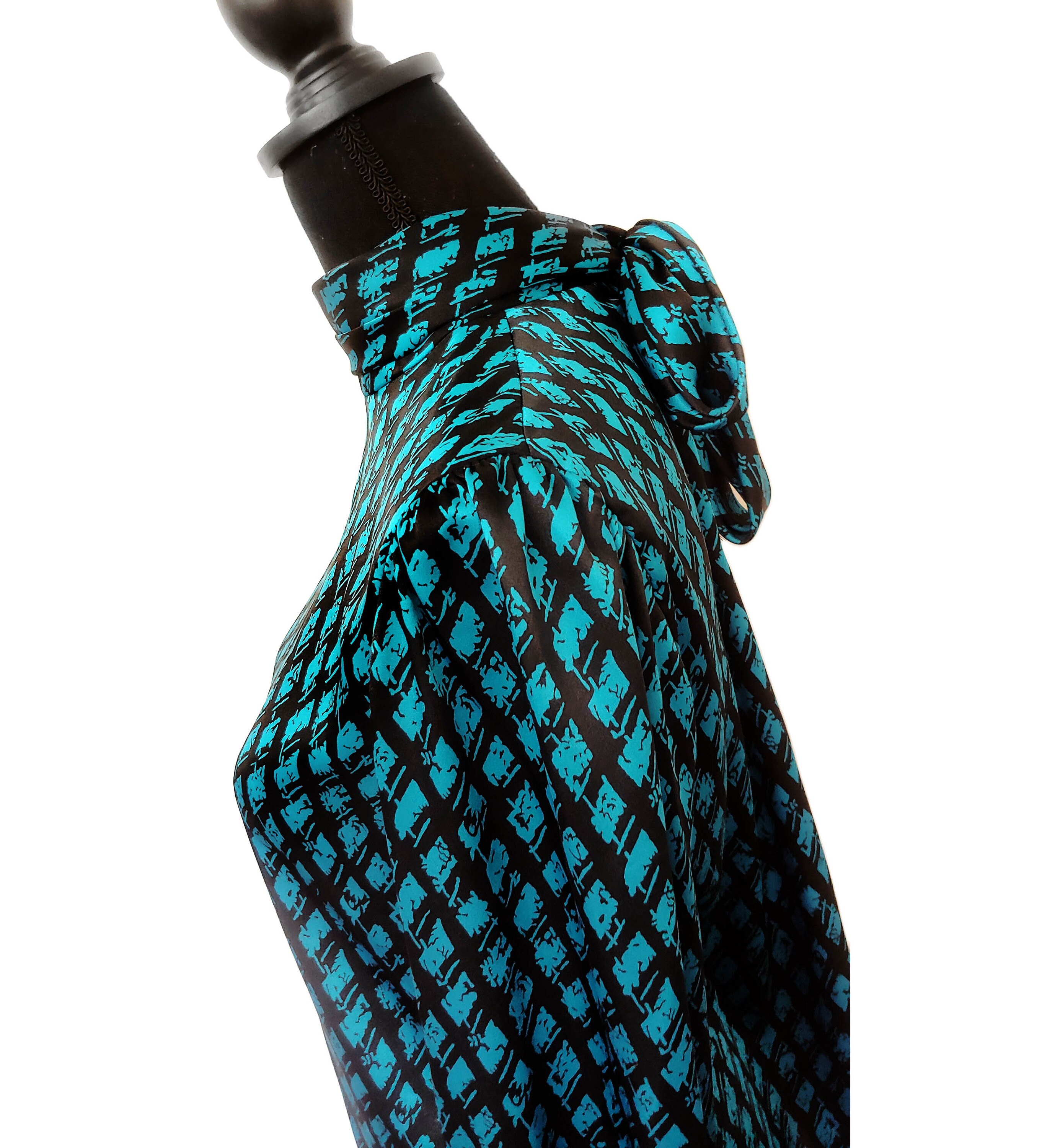 Punk Abstract Fishnet Print 1980s Goth Vintage Top - Etsy