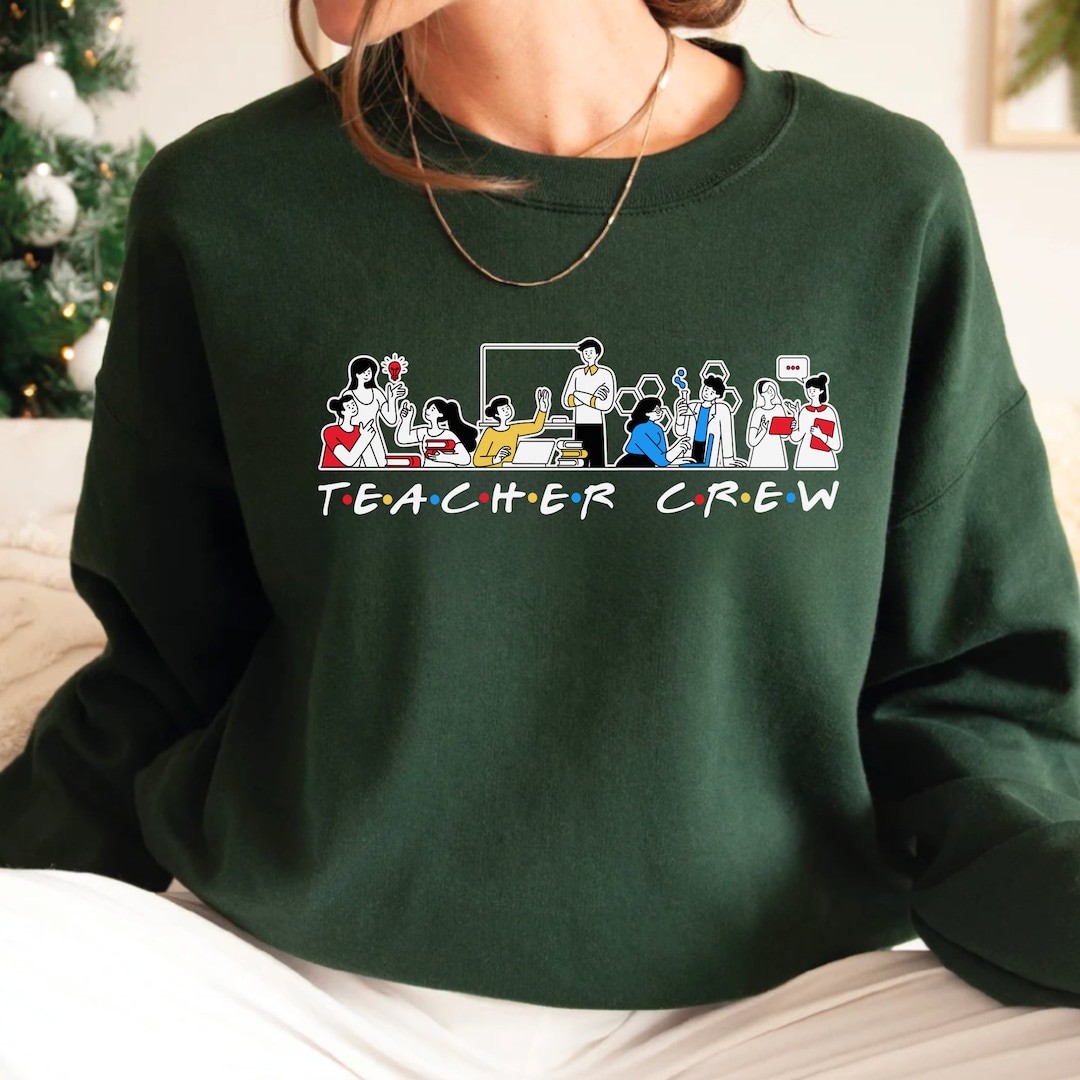 Teacher Crew Sweatshirt Teacher's Group Shirt Teacher Squad Hoodie ...