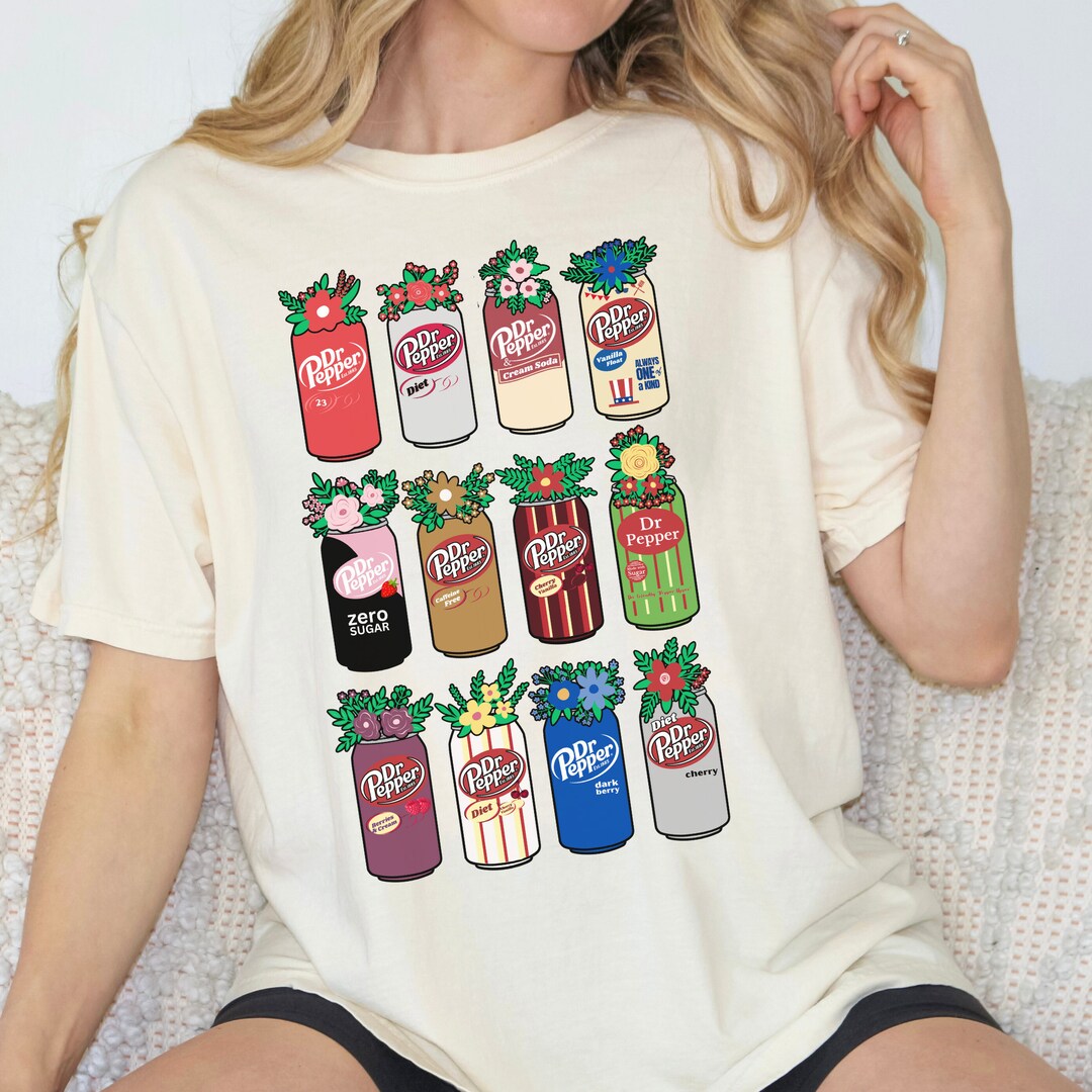 Comfort Colors Dr Pepper Shirt Trendy Can Soda Crewneck Sweatshirt ...