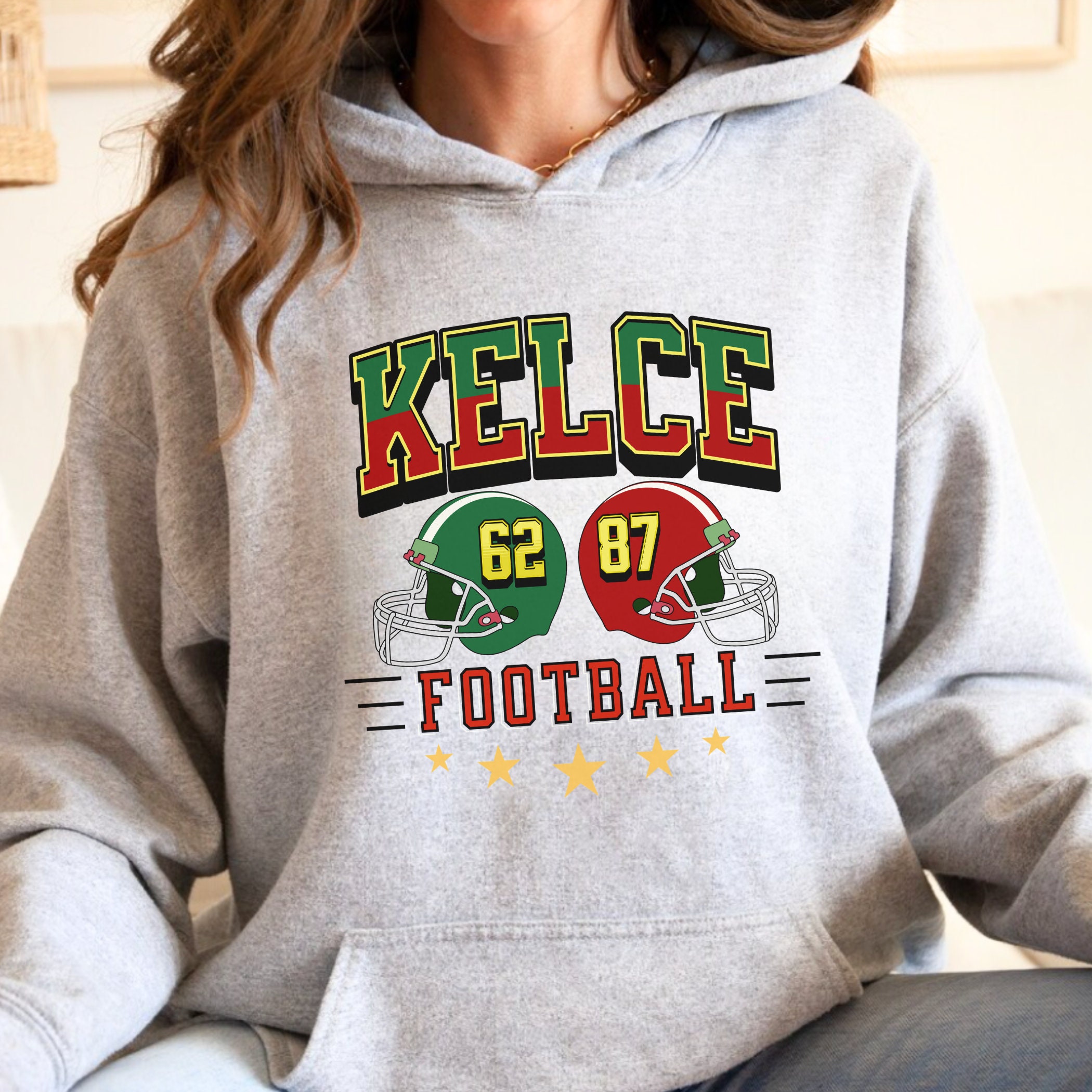 Kelce Brothers Football Hoodie Kelce Sweatshirt American Football ...
