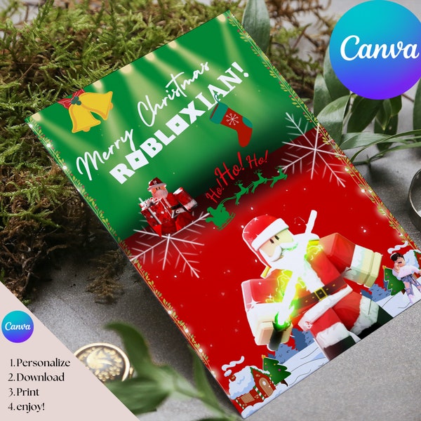 Roblox Christmas Cards - Etsy