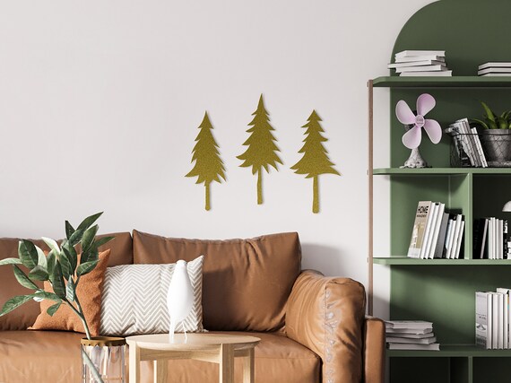 Gold Tree Metal Wall Art Trees Wall Decor Gold Colour Home - Etsy