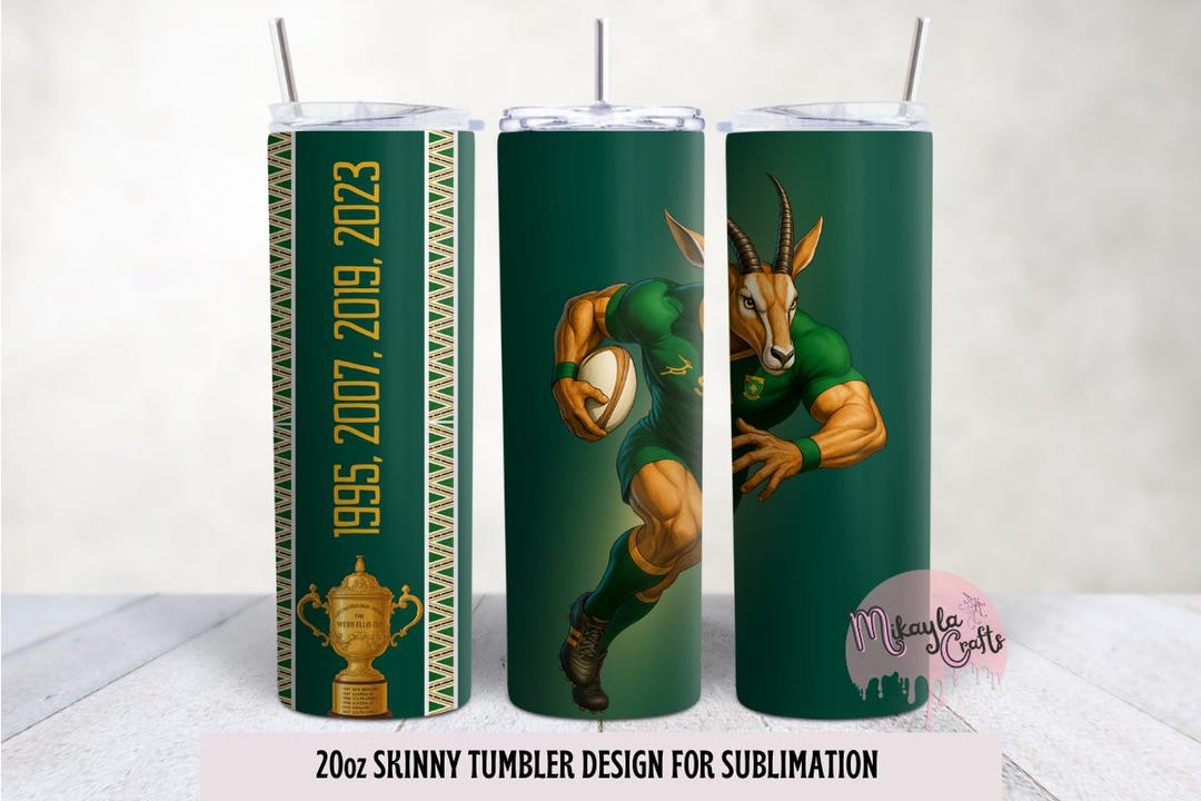 Springbok Rugby Tumbler Wrap: South African Design (digital Download ...
