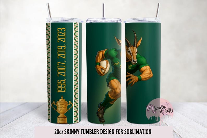 Springbok Rugby Tumbler Wrap: South African Design (digital Download ...