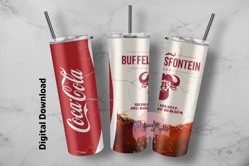 Buffelsfontein Brandy and Coke 20oz Tumbler Wrap, Sublimation Template ...