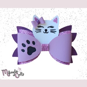 Cat Hair Bow SVG Template, Bow Template - Bow SVG, Silhouette Cut Files ...