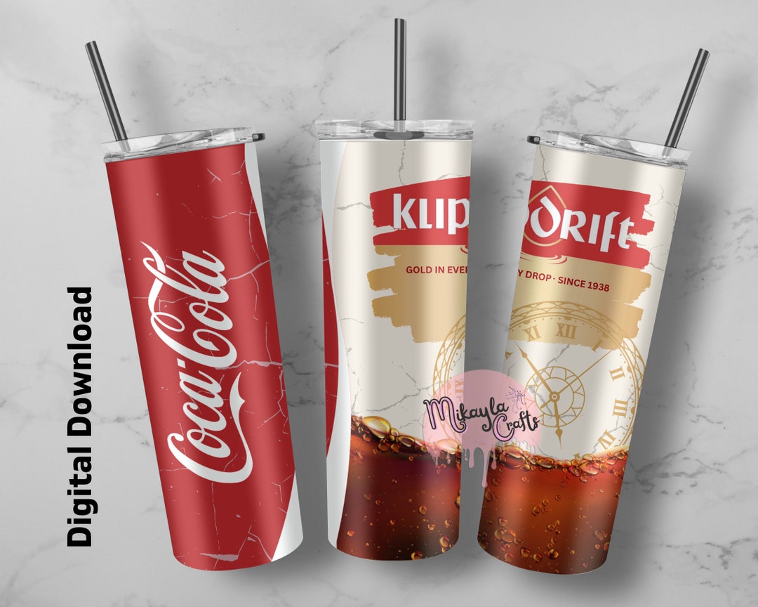 Klipdrift Brandy and Coke Tumbler Wrap, Cola Sublimation Template, 20oz ...