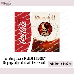 Richelieu Brandy and Coke 20oz Tumbler Wrap, Sublimation Template ...