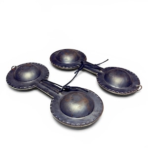 Gnawa Metal Castanets | Moroccan Qraqeb | Hand-forged Percussion ...