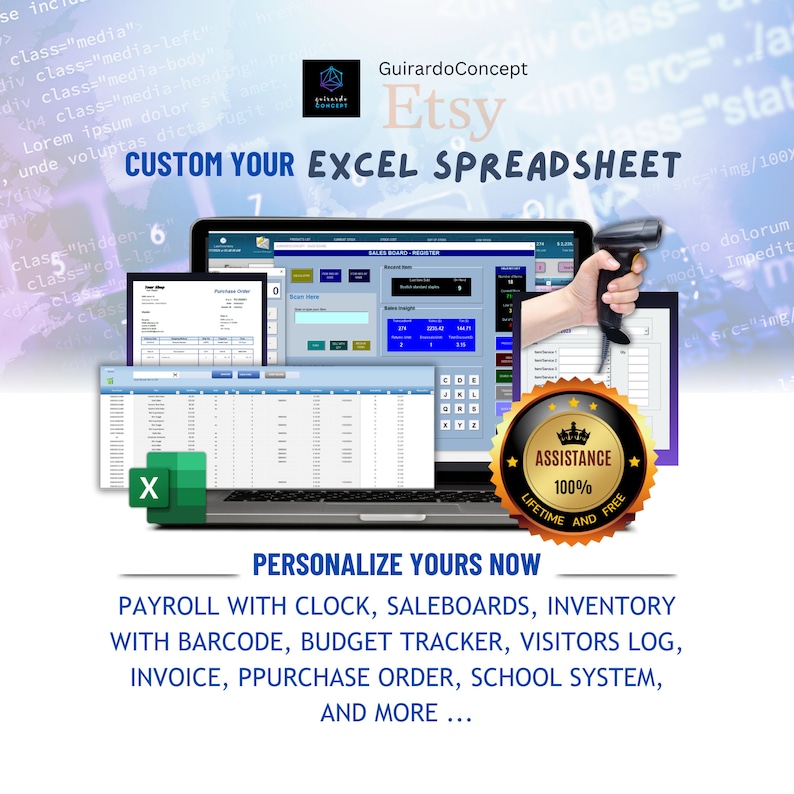 Custom MS Excel Spreadsheet Templates With Your Logo, Customized ...