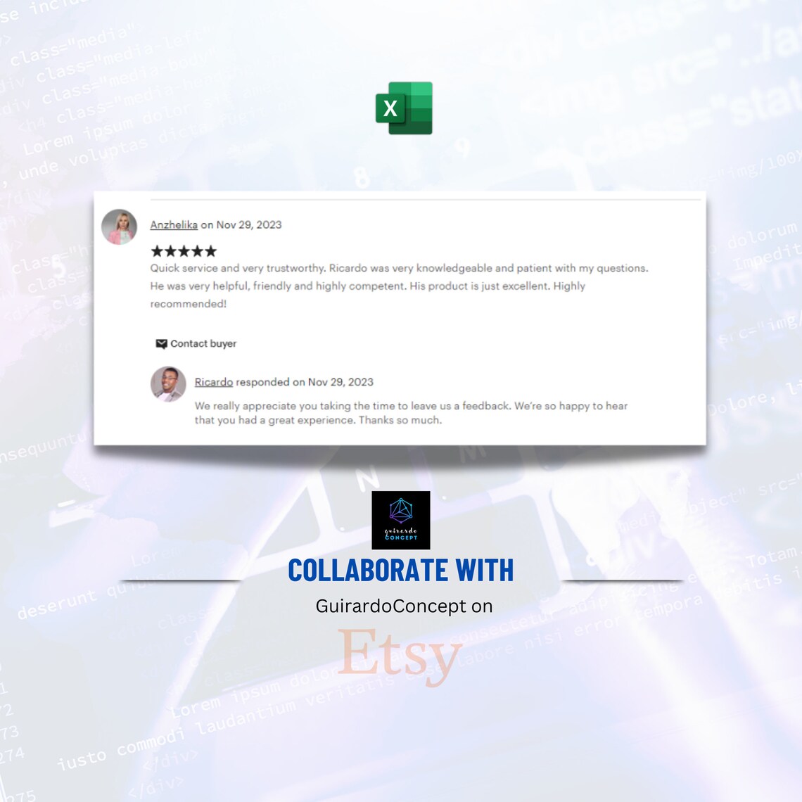 Custom MS Excel Spreadsheet Templates With Your Logo, Customized ...
