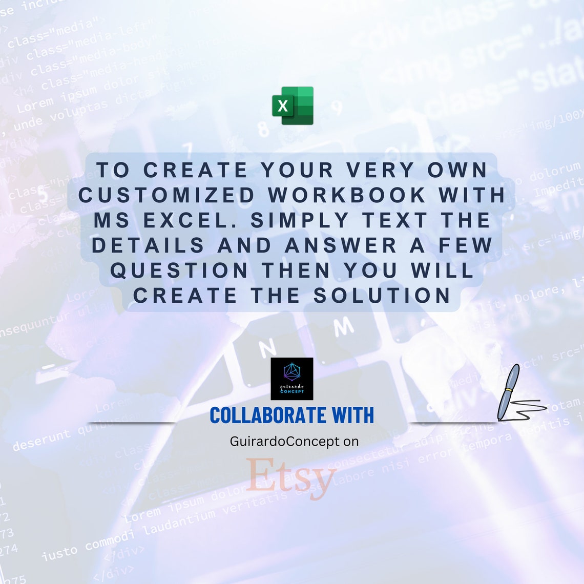 Custom MS Excel Spreadsheet Templates With Your Logo, Customized ...