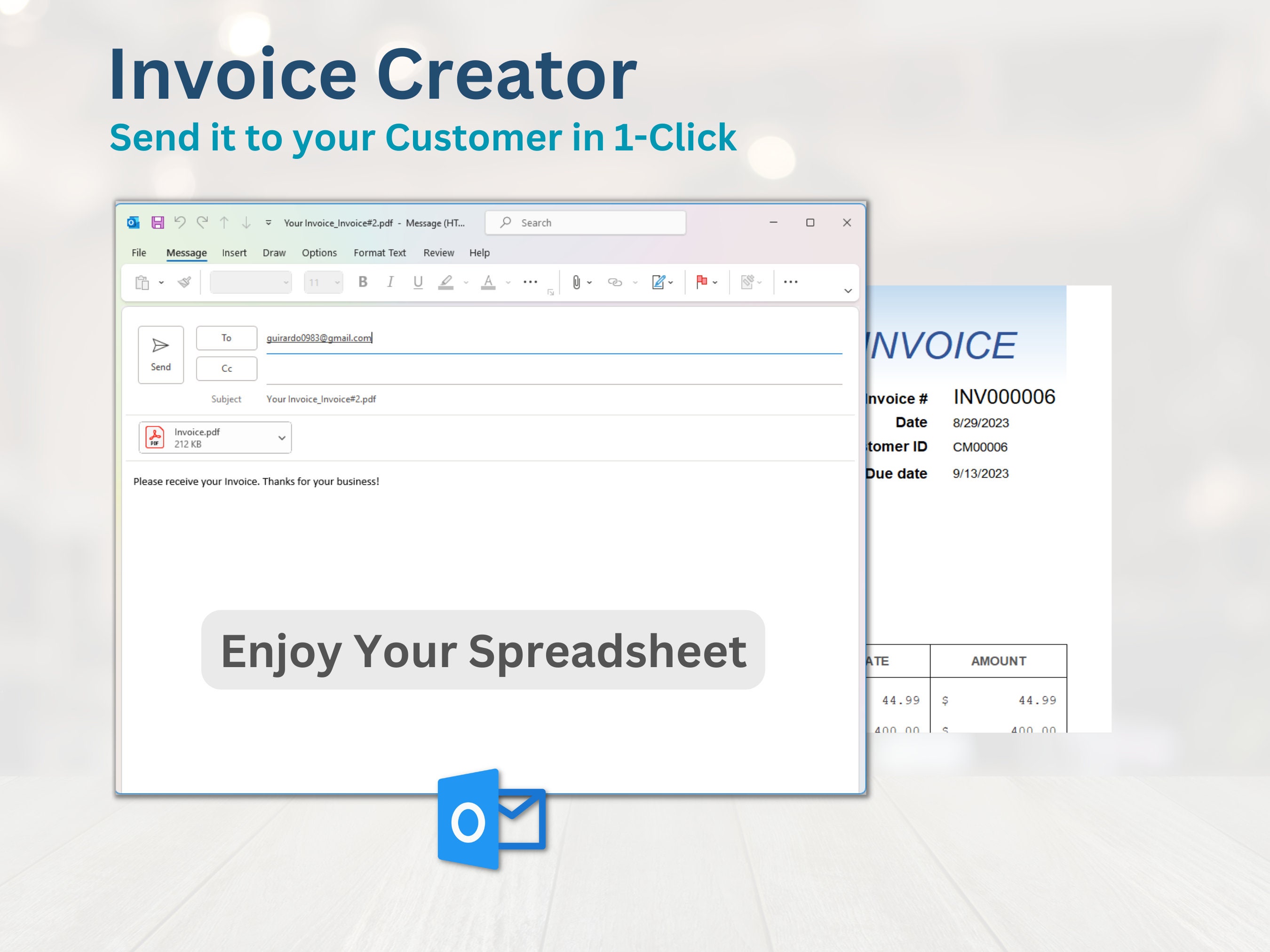 Invoice Creator Manager, Invoice Tracker Spreadsheet, Invoice Template ...
