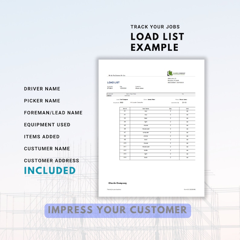 Equipment Manager, Excel Inventory Tracker, Load Manager for Masonry ...