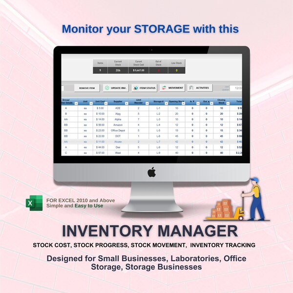 Storage Excel Sheet - Etsy