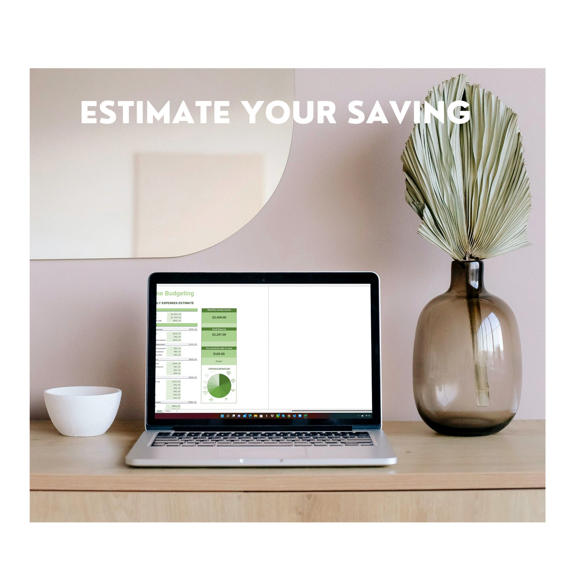 Home Budget Planner Spreadsheet, Expenses Control Tracker, Excel Budget ...