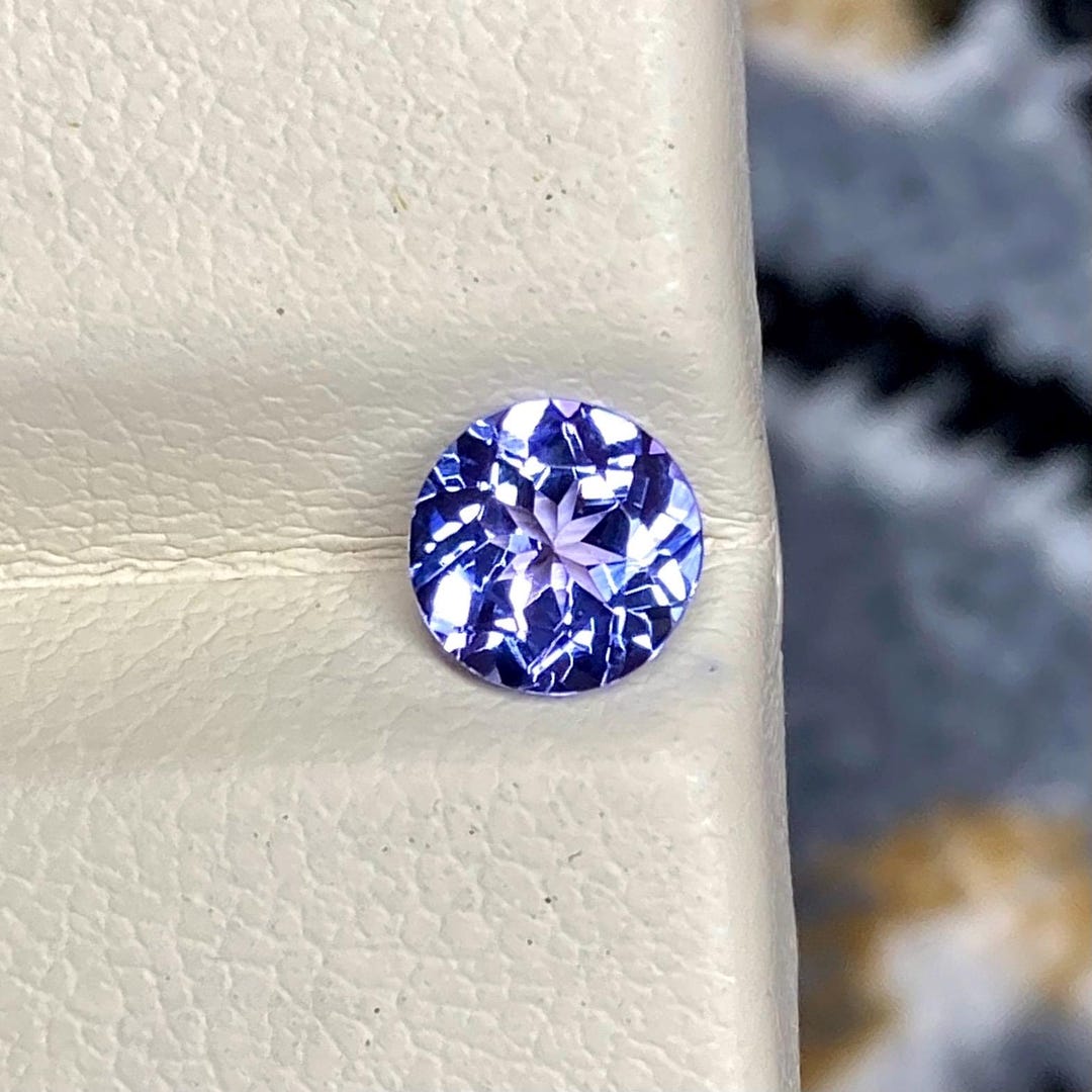 Natural Tanzanite, Violet Blue Hue Zoisite, 5.50x5.45x3.30 MM, Round ...
