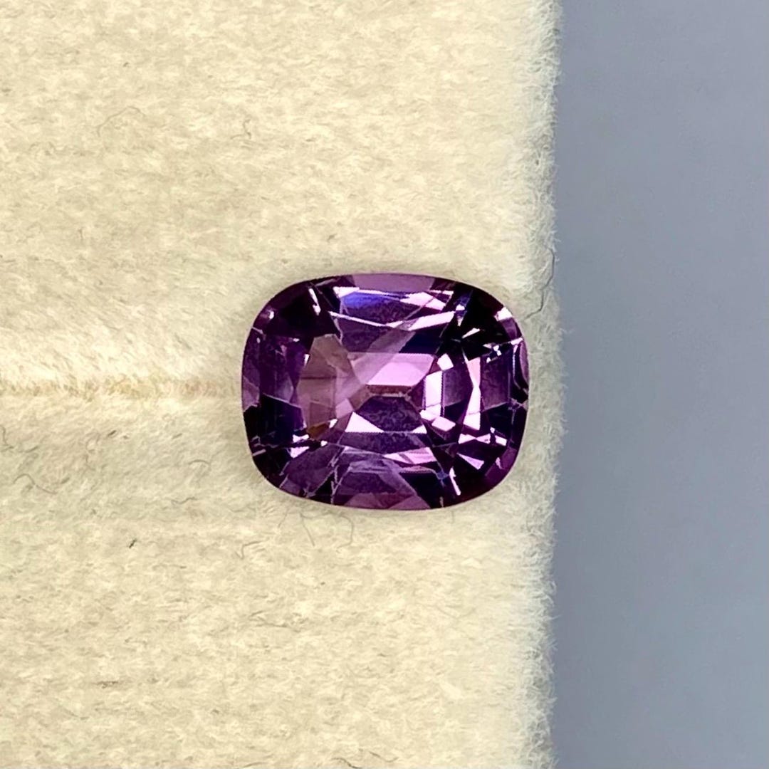 Pinkish-purple Spinel, 1.40 Ct Cushion Cut Loose Gemstone - Etsy