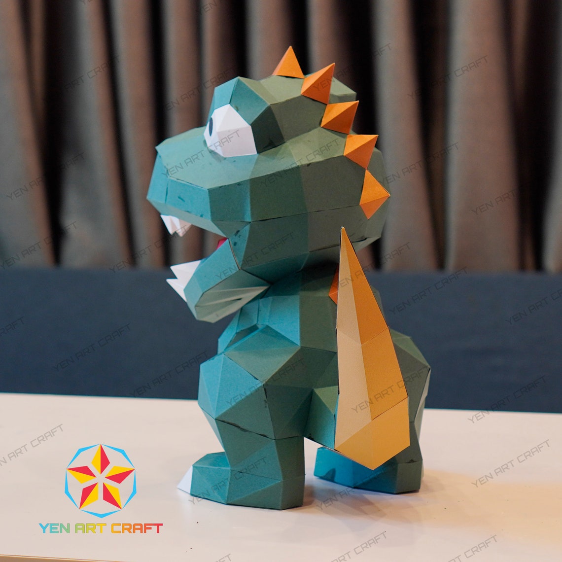 Dinosaur Papercraft PDF SVG Template for Creating 3D T Rex - Etsy